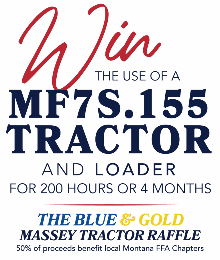 Blue & Gold Massey Ferguson Tractor Raffle - Montana Stockgrowers ...